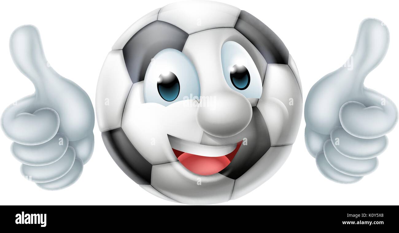 Cartoon Football Ball Character Stock Vector Image & Art - Alamy