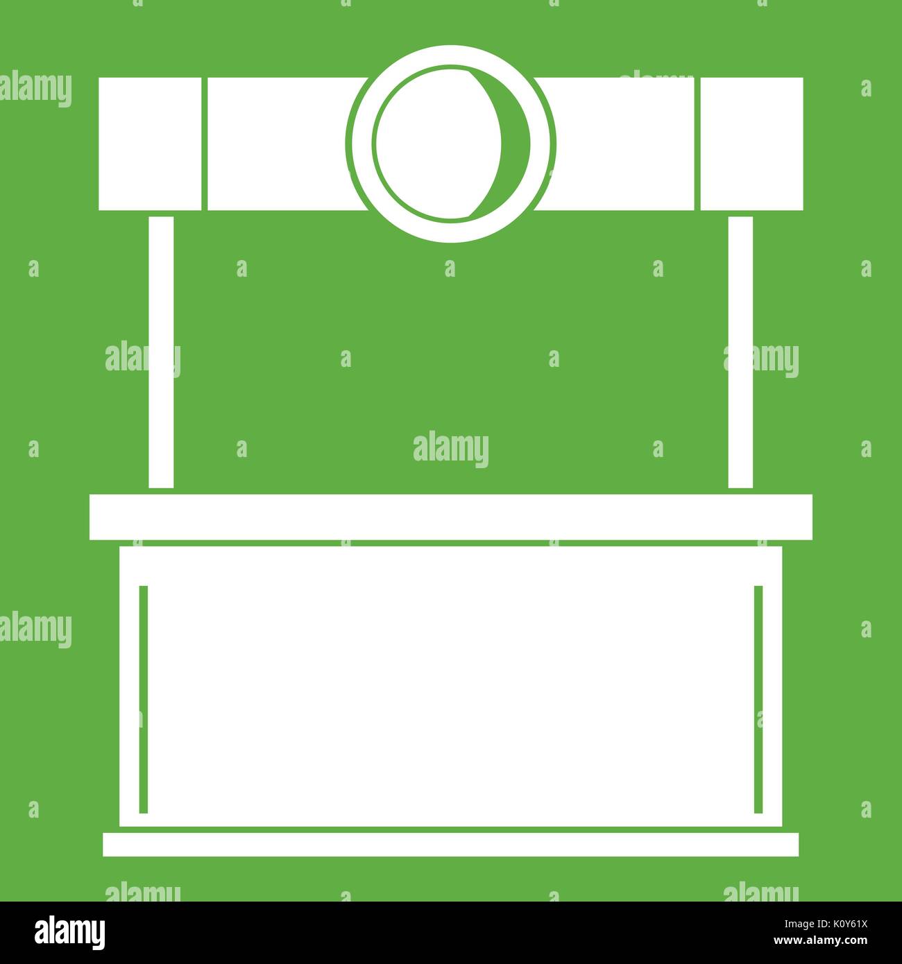 Shopping counter icon green Stock Vector Image & Art - Alamy