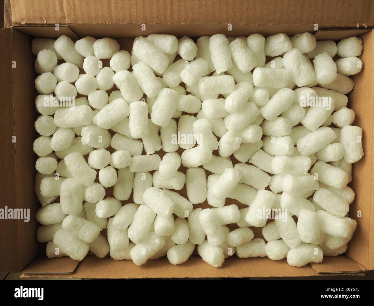 Inside a cardboard box, transport or protection concept Stock Photo - Alamy