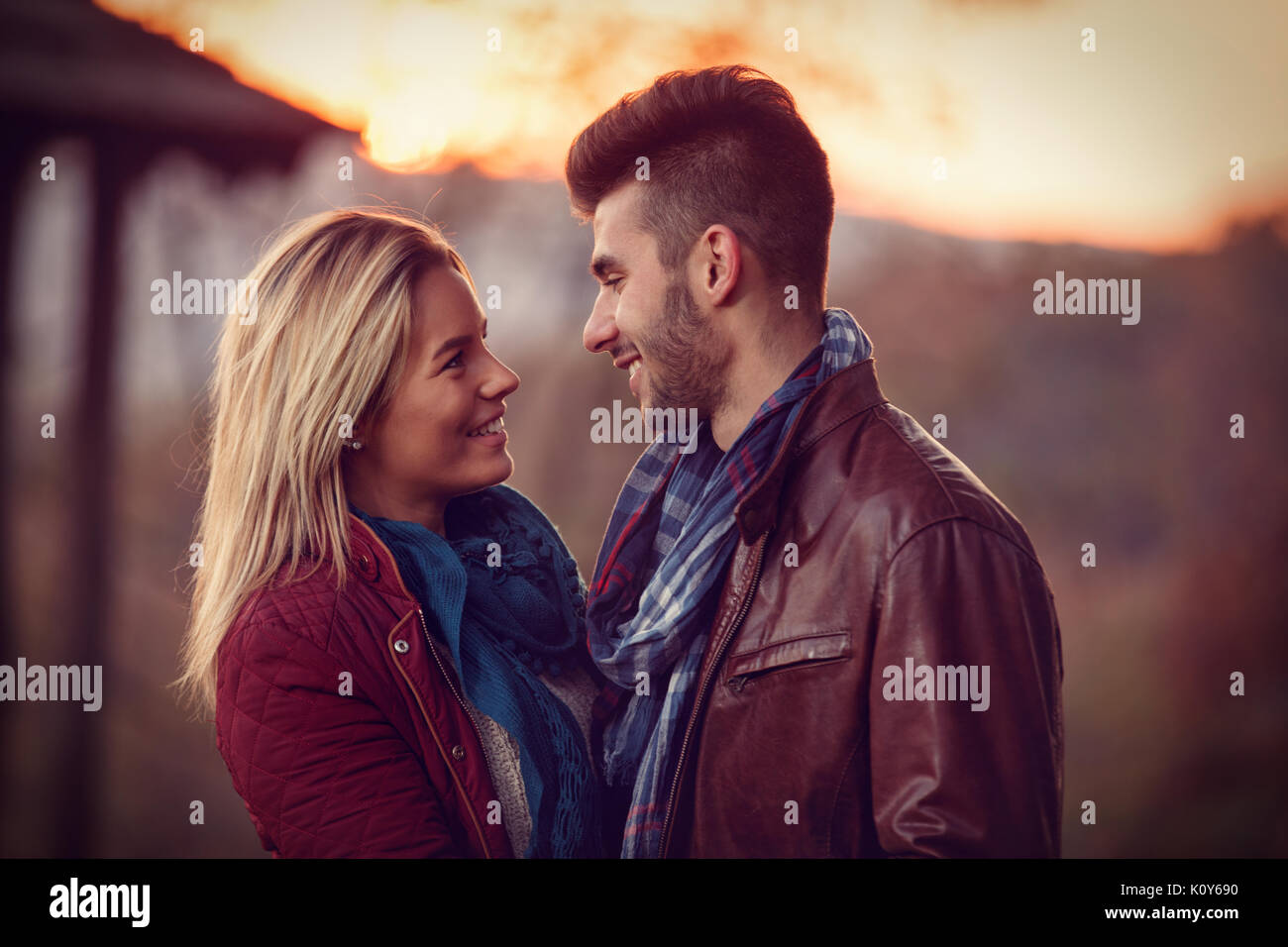 Young lovely couple hi-res stock photography and images - Alamy