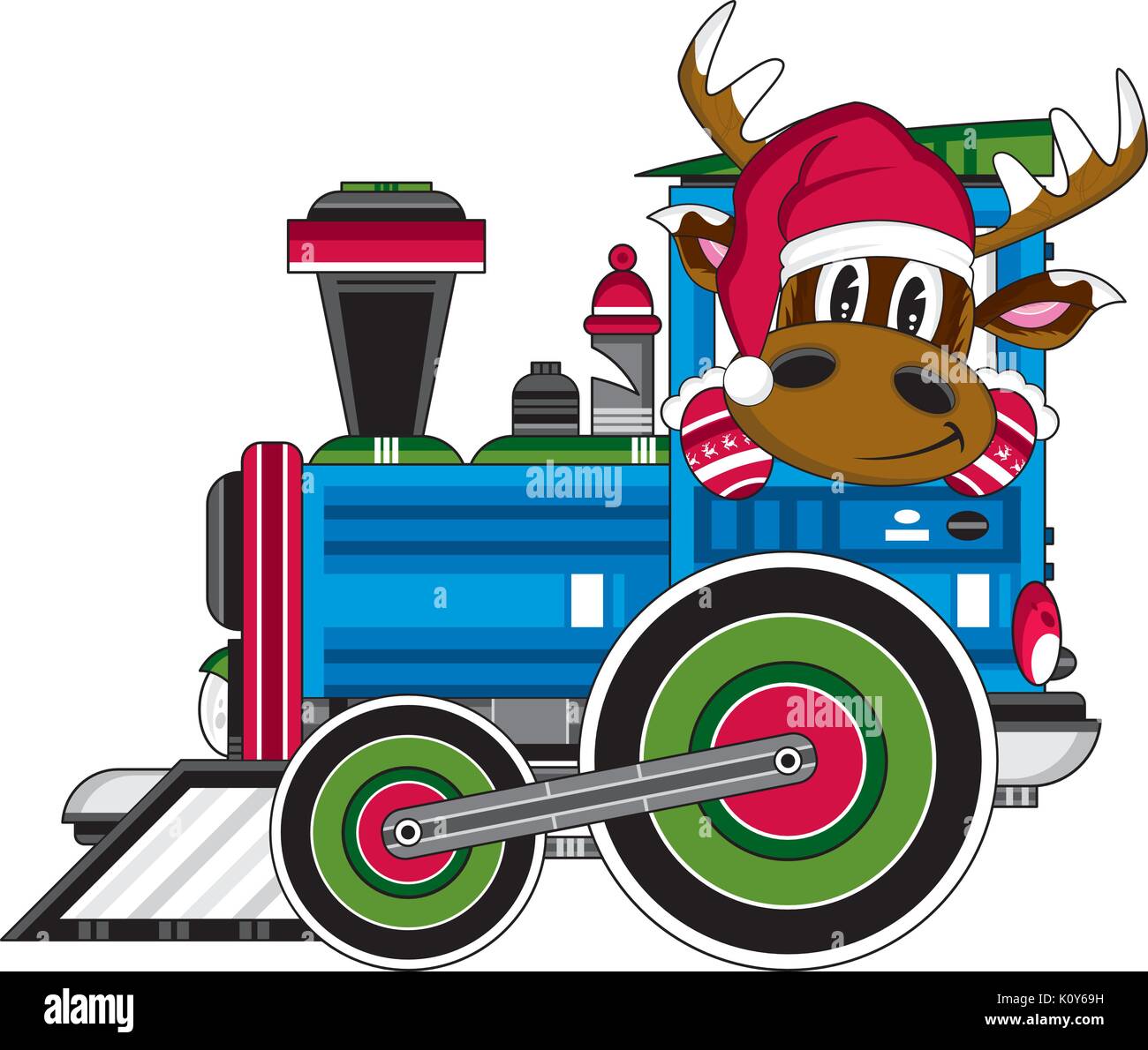 Locomotive driving wheels Cut Out Stock Images & Pictures - Alamy