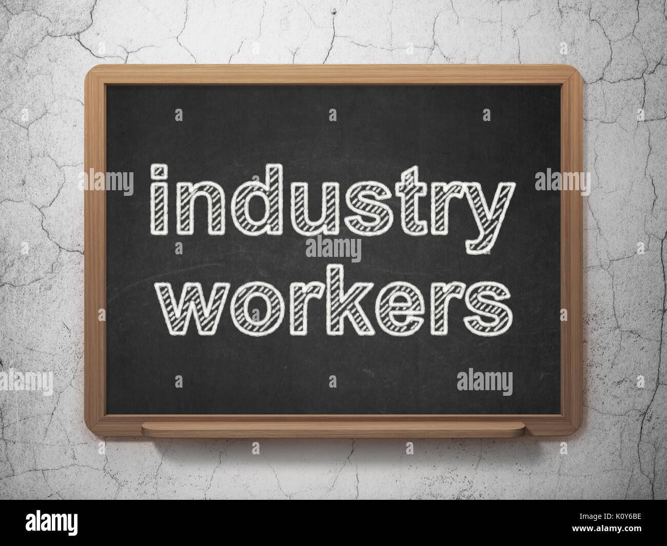 Industry concept: Industry Workers on chalkboard background Stock Photo ...