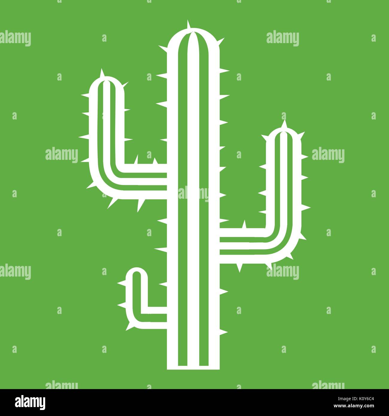 Cactus icon green Stock Vector Image & Art - Alamy