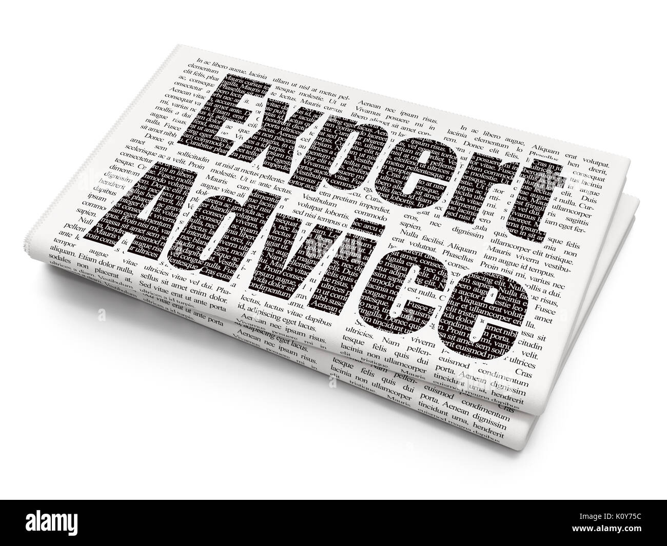 Law concept: Expert Advice on Newspaper background Stock Photo - Alamy