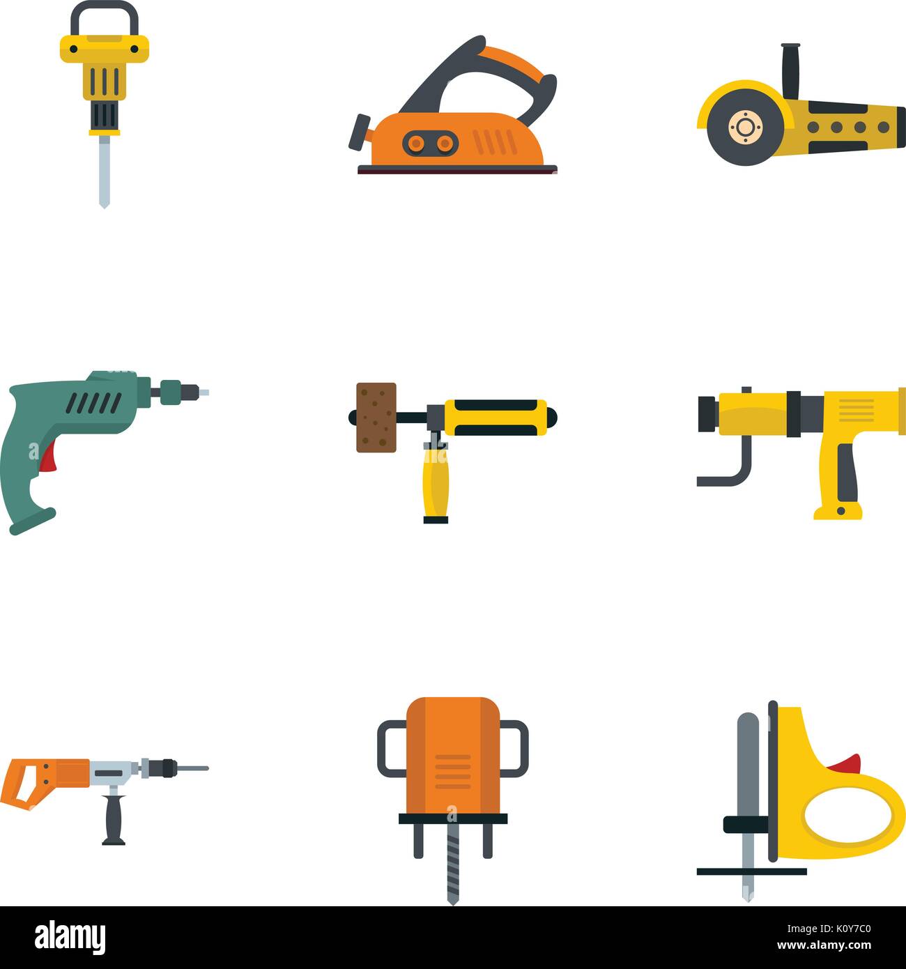 Electric tool icon set, flat style Stock Vector Image & Art - Alamy Electric tool icon set, flat style Stock Vector Image & Art - Alamy