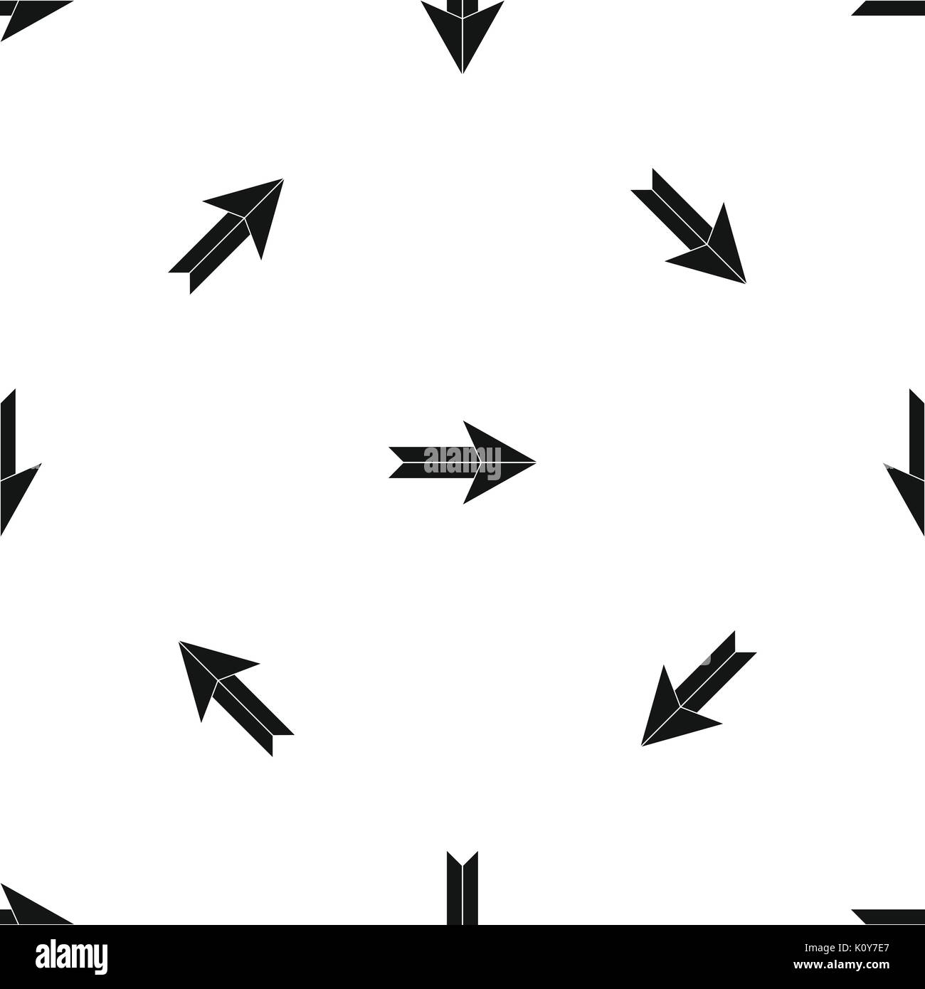 Big arrow pattern seamless black Stock Vector Image & Art - Alamy