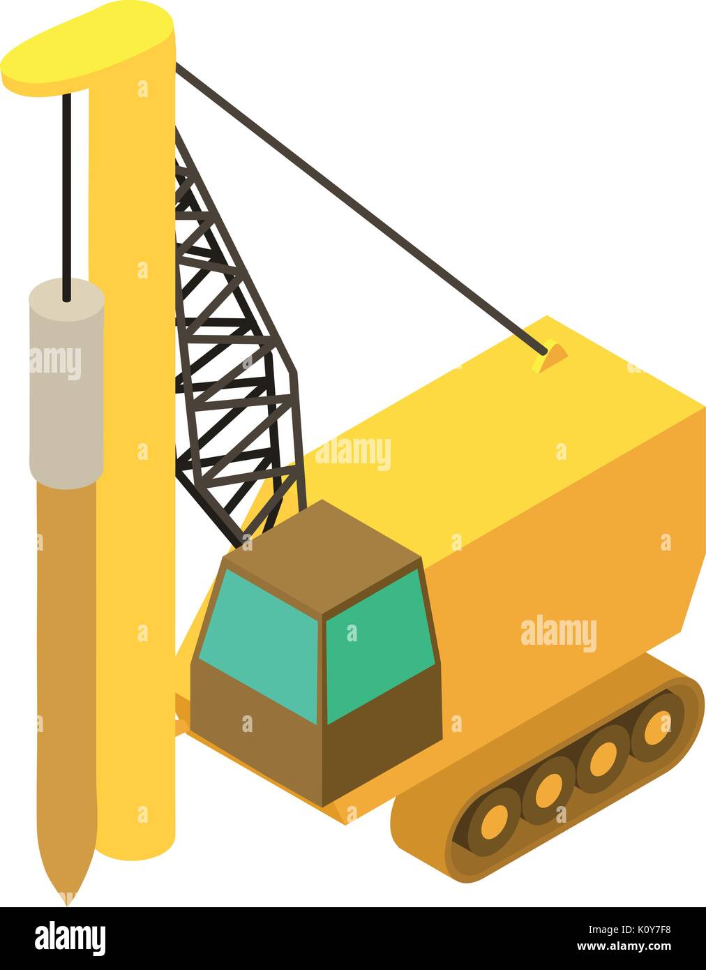 Drilling machine icon, isometric 3d style Stock Vector Image & Art - Alamy