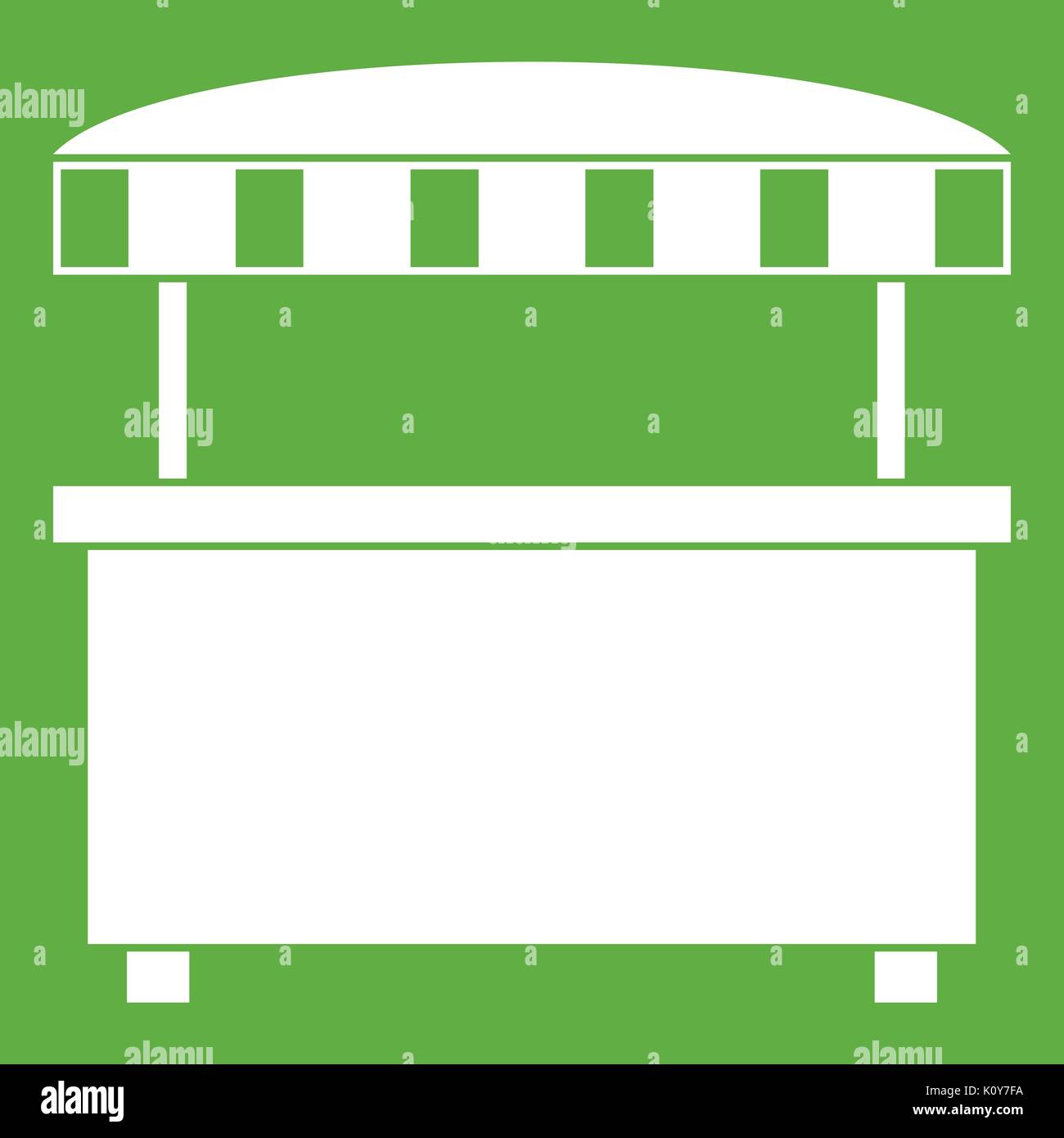 Street stall with awning icon green Stock Vector Image & Art - Alamy