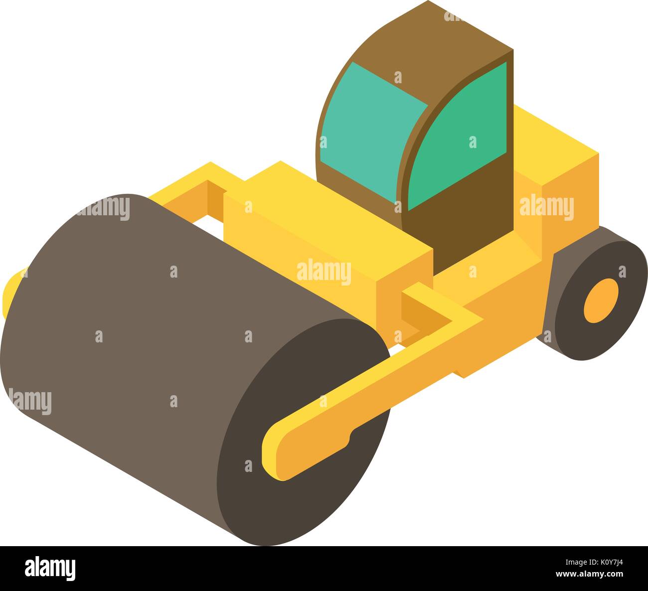 Road roller icon, isometric 3d style Stock Vector Image & Art - Alamy