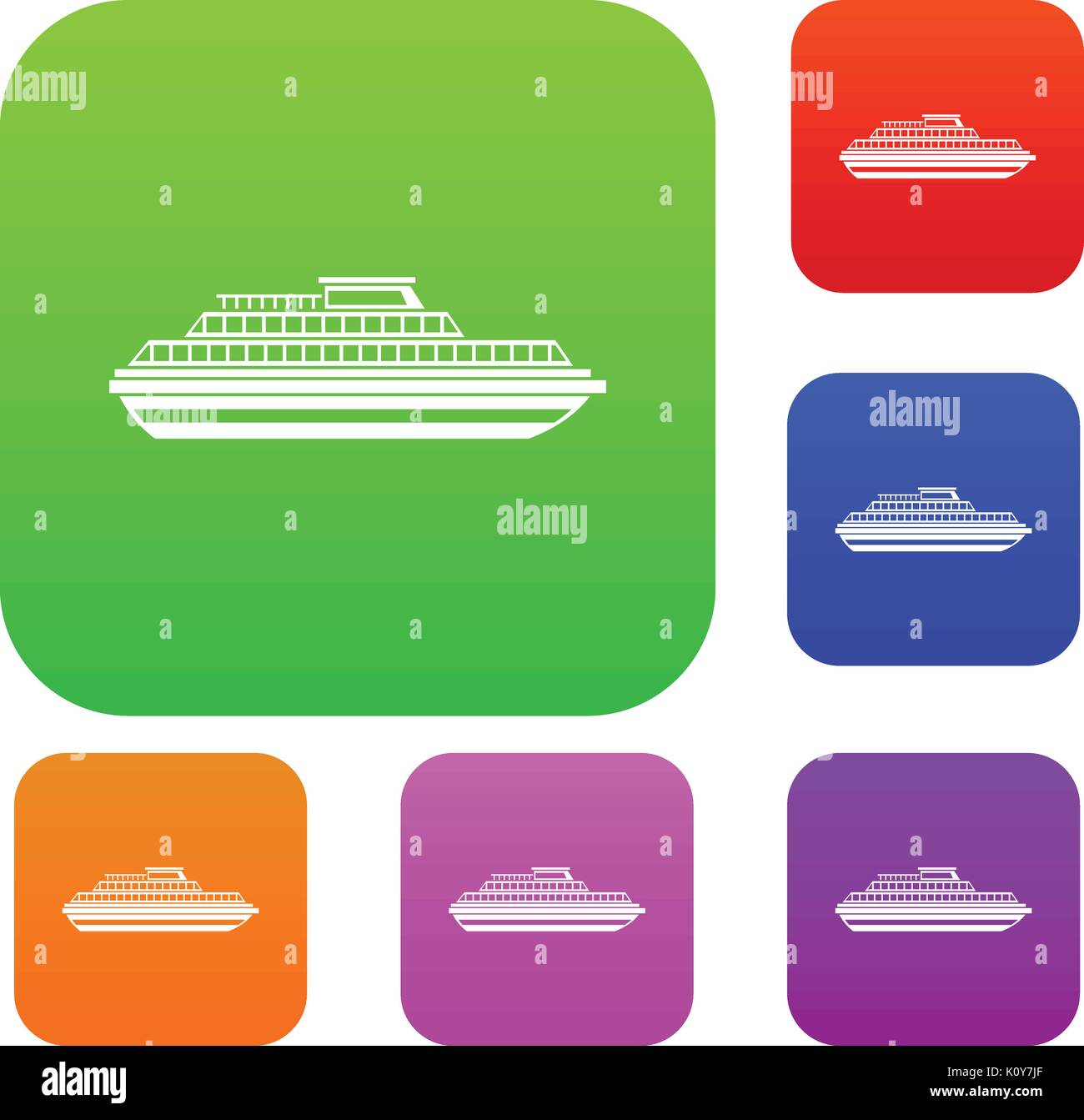 Cruise ship set collection Stock Vector Image & Art - Alamy