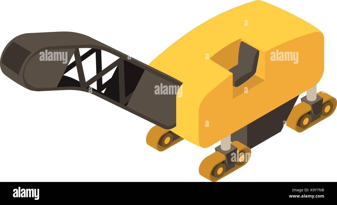 Road milling machine icon, isometric 3d style Stock Vector Image & Art ...