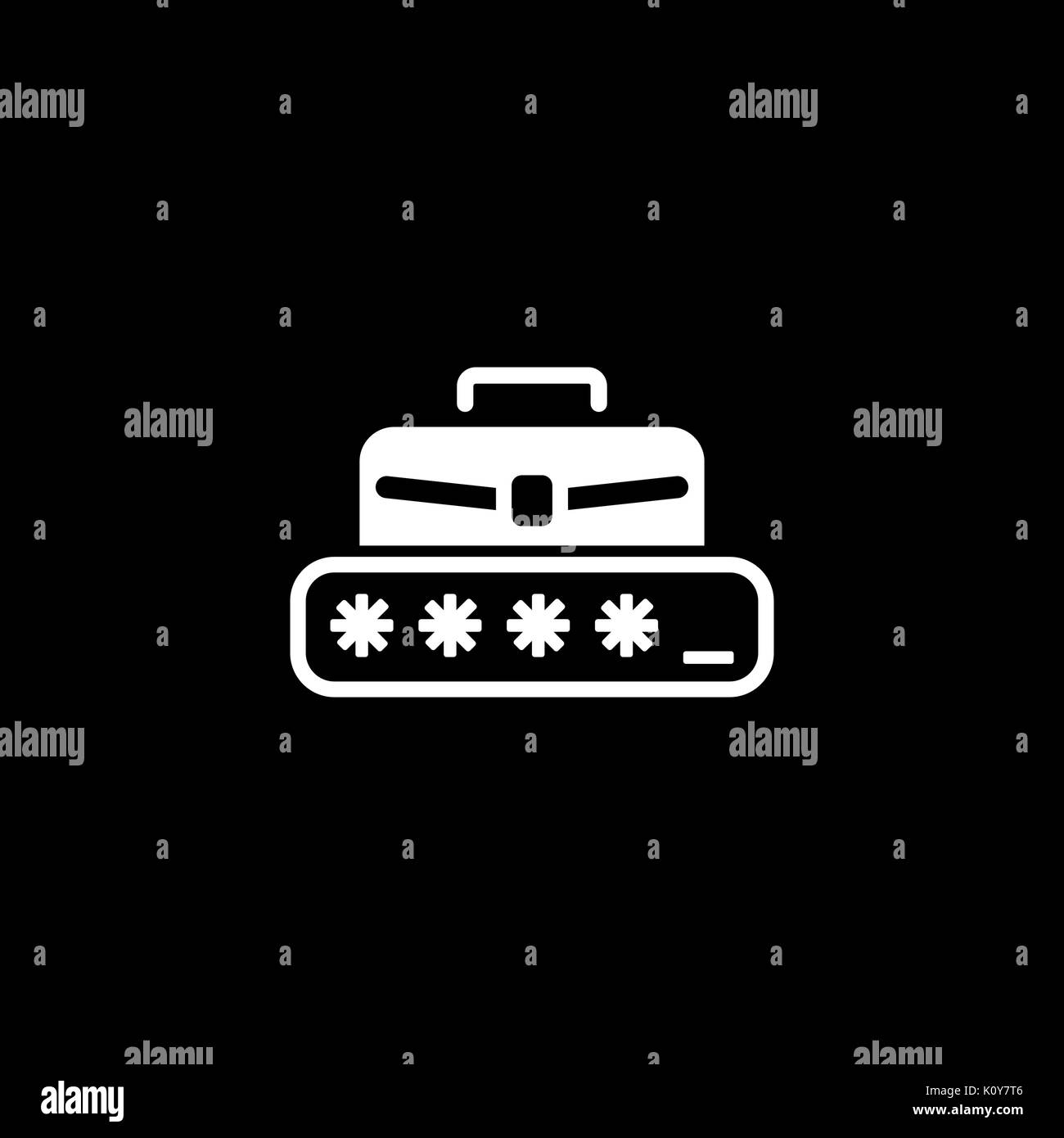 Personal Access Icon. Flat Design Stock Vector Image & Art - Alamy