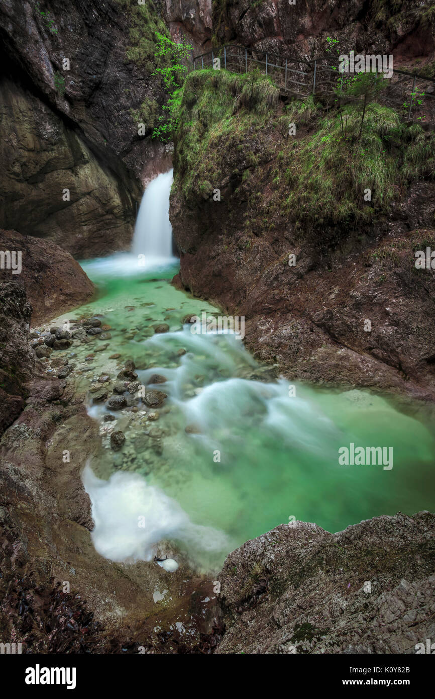 Almbachklamm, Marktschellenberg, Berchtesgaden, Bavaria, Germany Stock ...