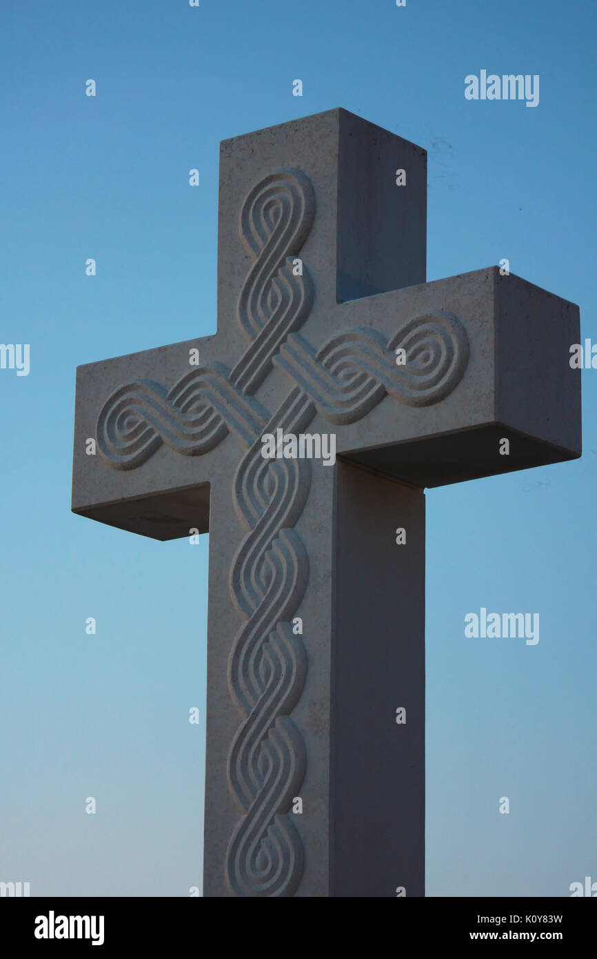 White cross in Vukovar Stock Photo - Alamy
