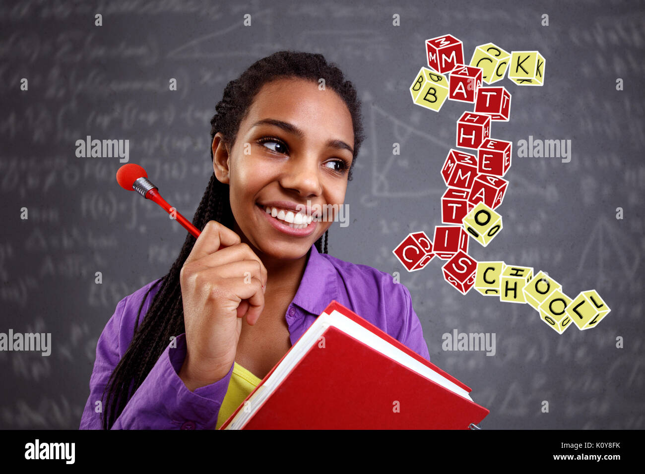 Back to school- Successful smiling school child Stock Photo - Alamy