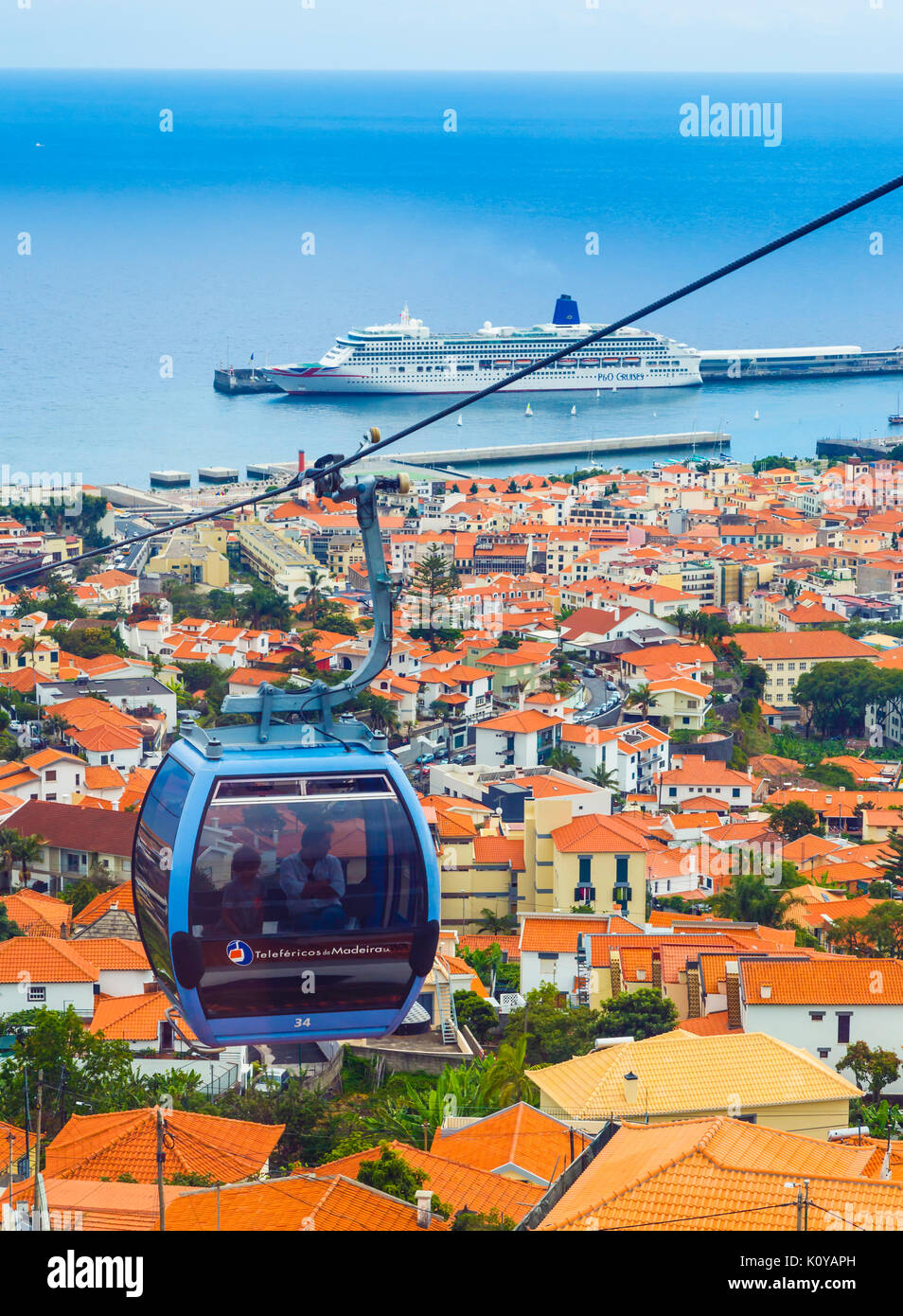Cable Car to Monte Stock Photo - Alamy