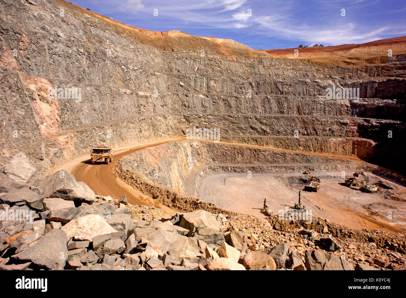 open cut mining N.S.W Australia Stock Photo - Alamy