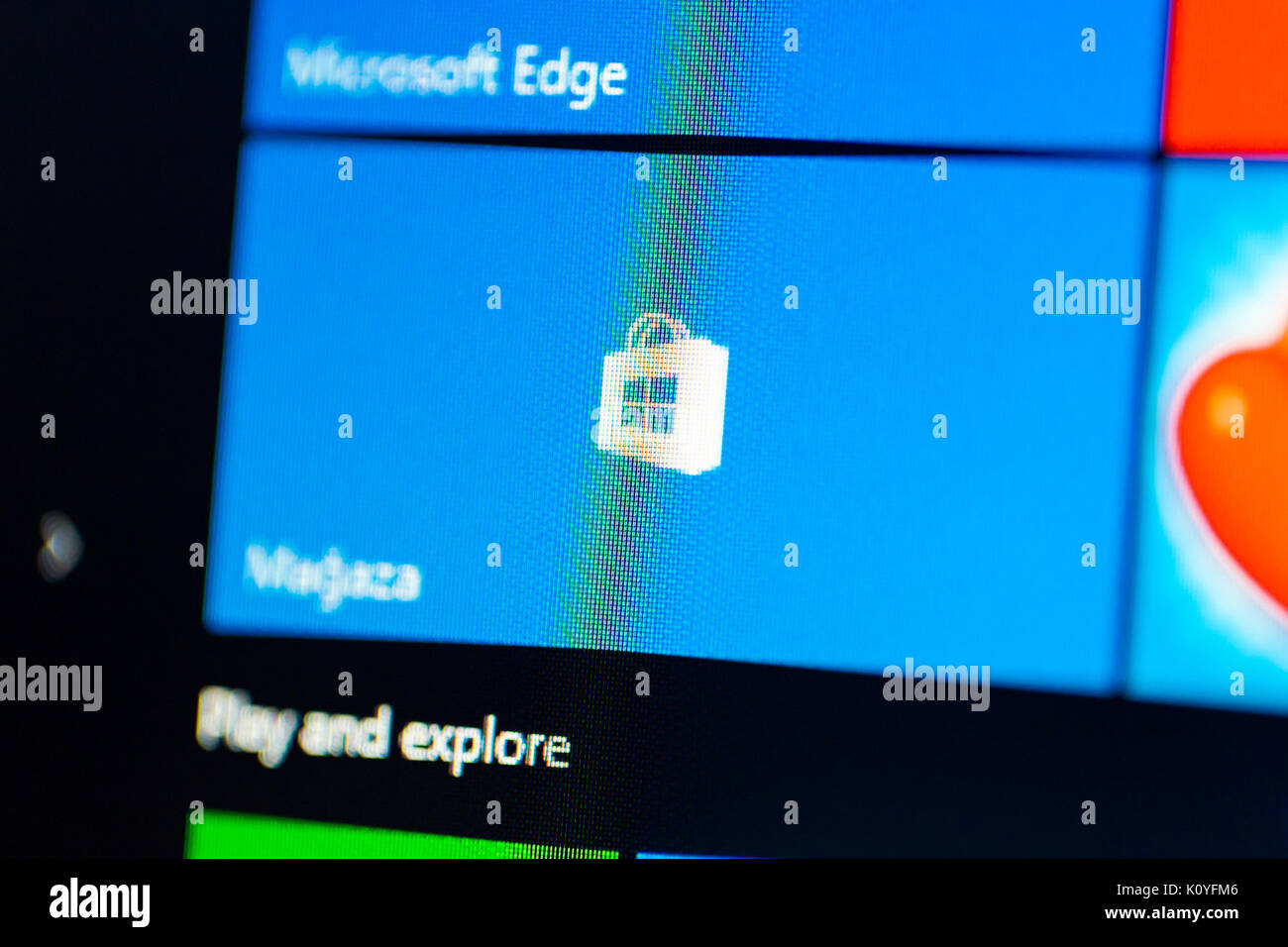 ISTANBUL, TURKEY - NOVEMBER 16, 2016 : Photo of the Windows 10 on ...