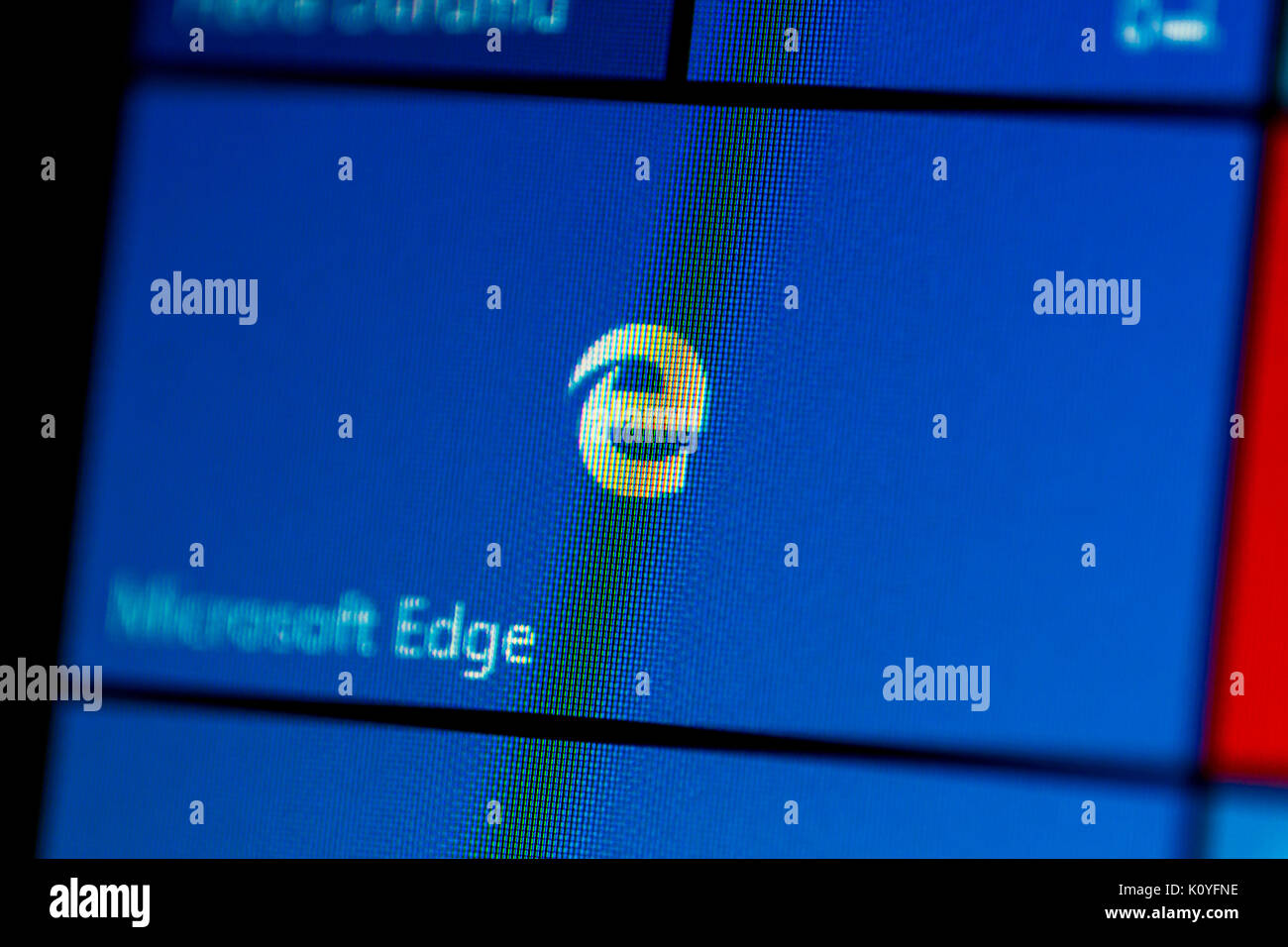 ISTANBUL, TURKEY - NOVEMBER 16, 2016 : Photo of Microsoft Edge in ...