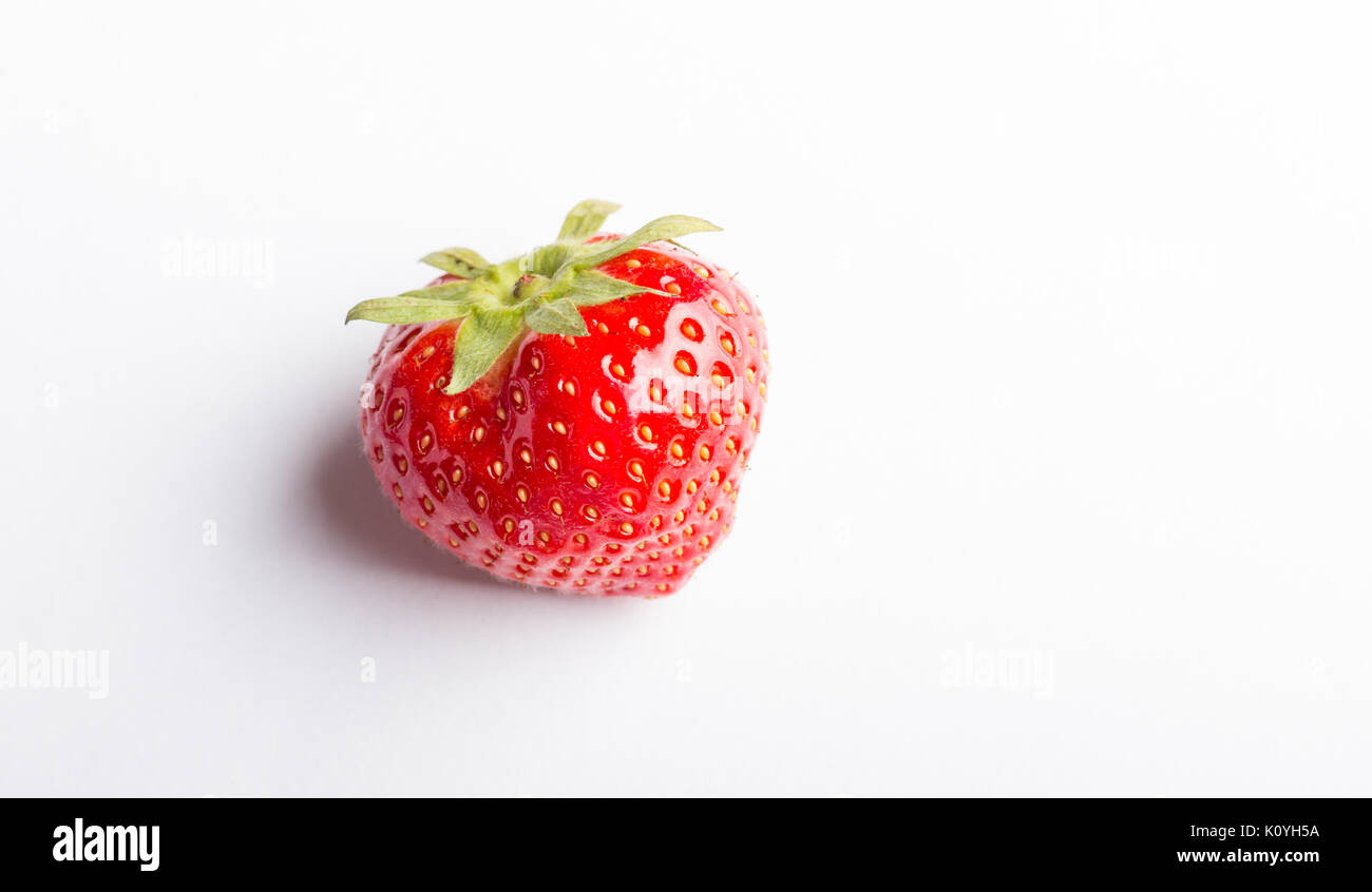 strawberry on a white background Stock Photo - Alamy