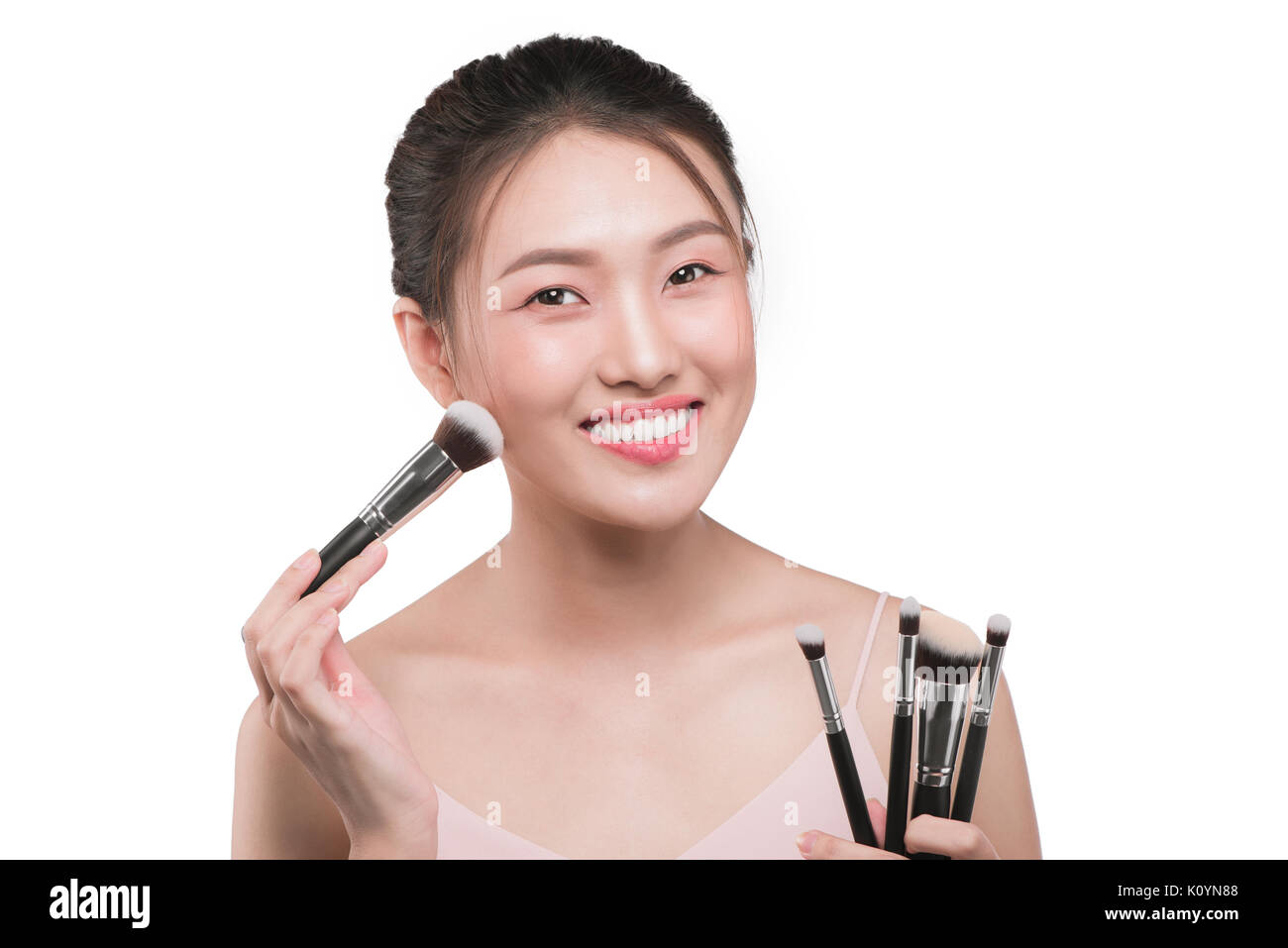 Makeup artist applying up beautiful hi-res stock photography and images ...