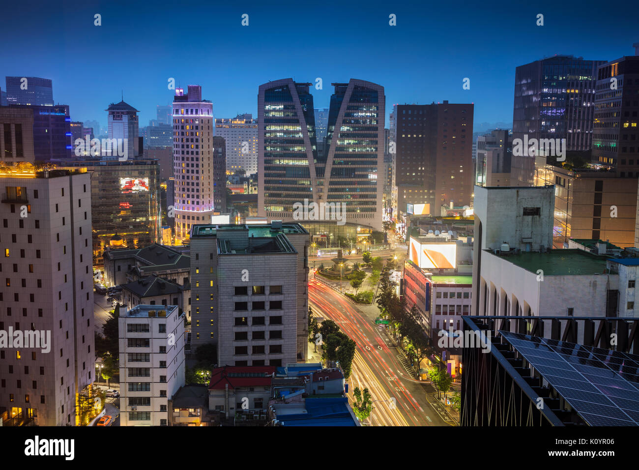 Downtown seoul view hi-res stock photography and images - Alamy