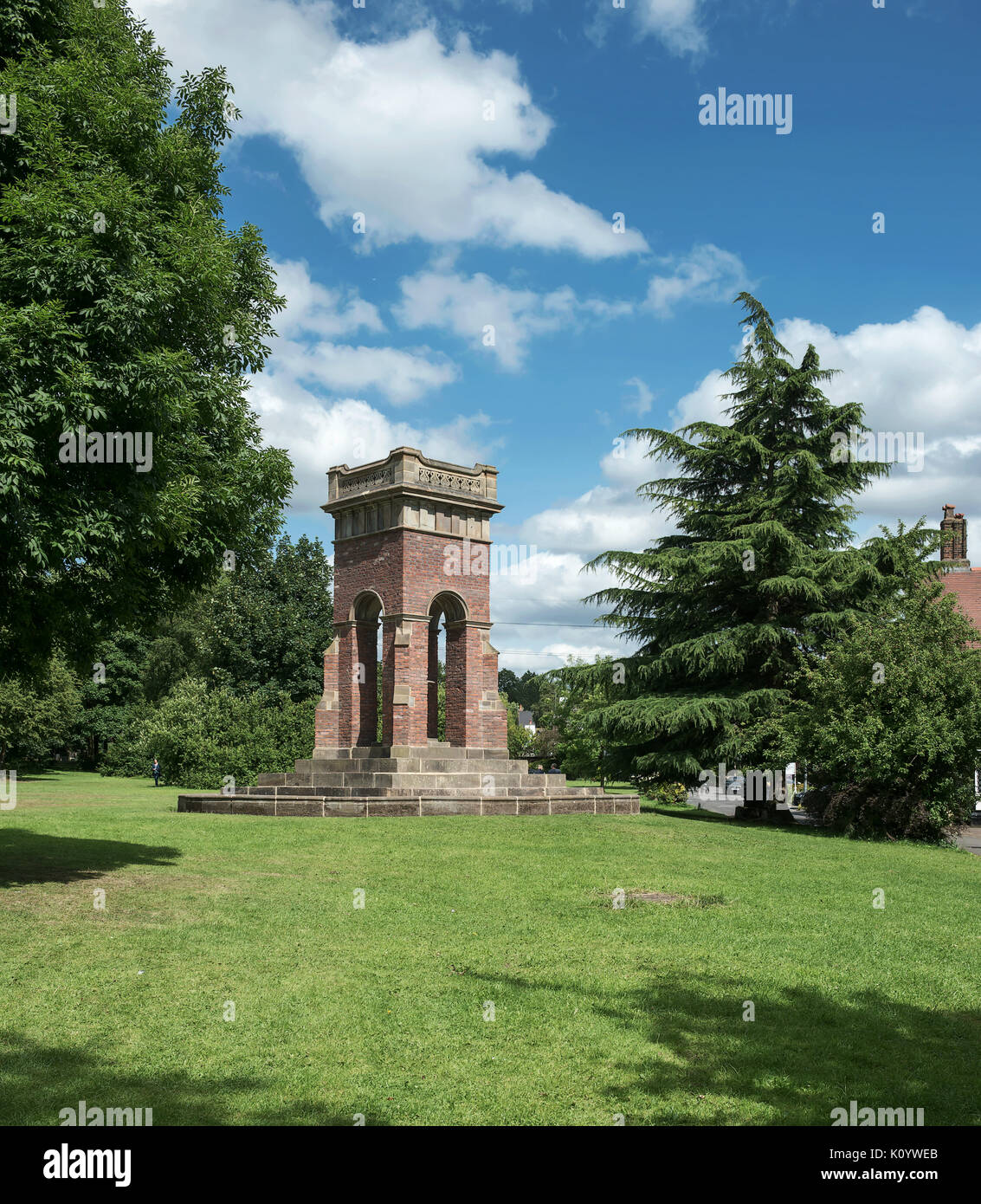 Views of and from the Fountain monument, Worsley Green, Salford Stock ...