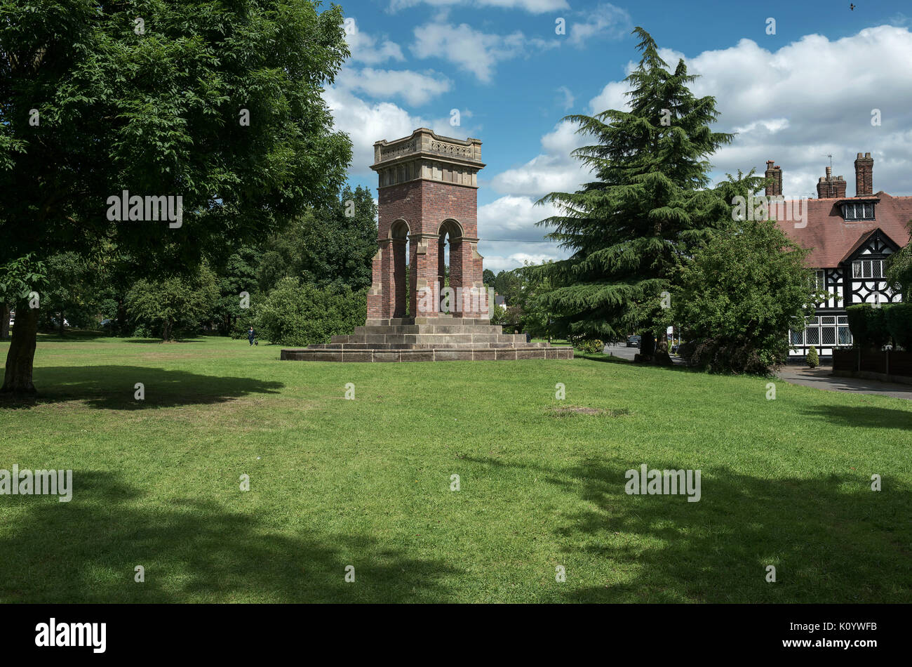 Views of and from the Fountain monument, Worsley Green, Salford Stock ...