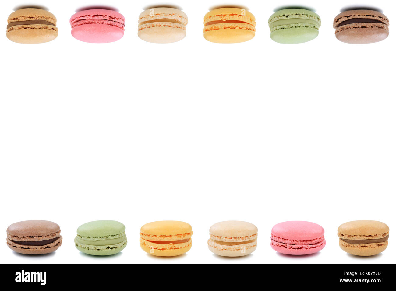 Macaroons and fruit Cut Out Stock Images & Pictures - Alamy