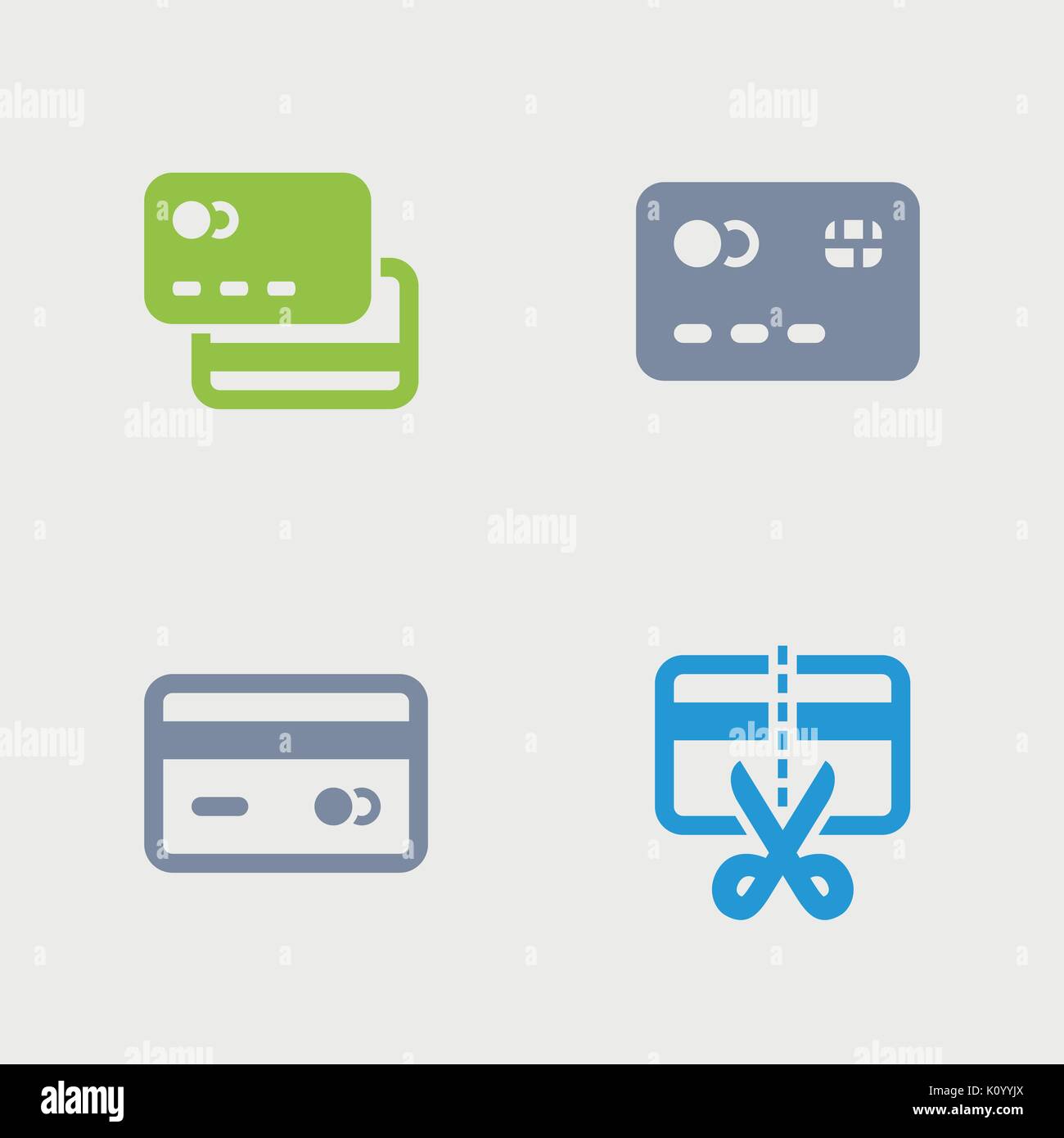 Account vector icons set hi-res stock photography and images - Alamy