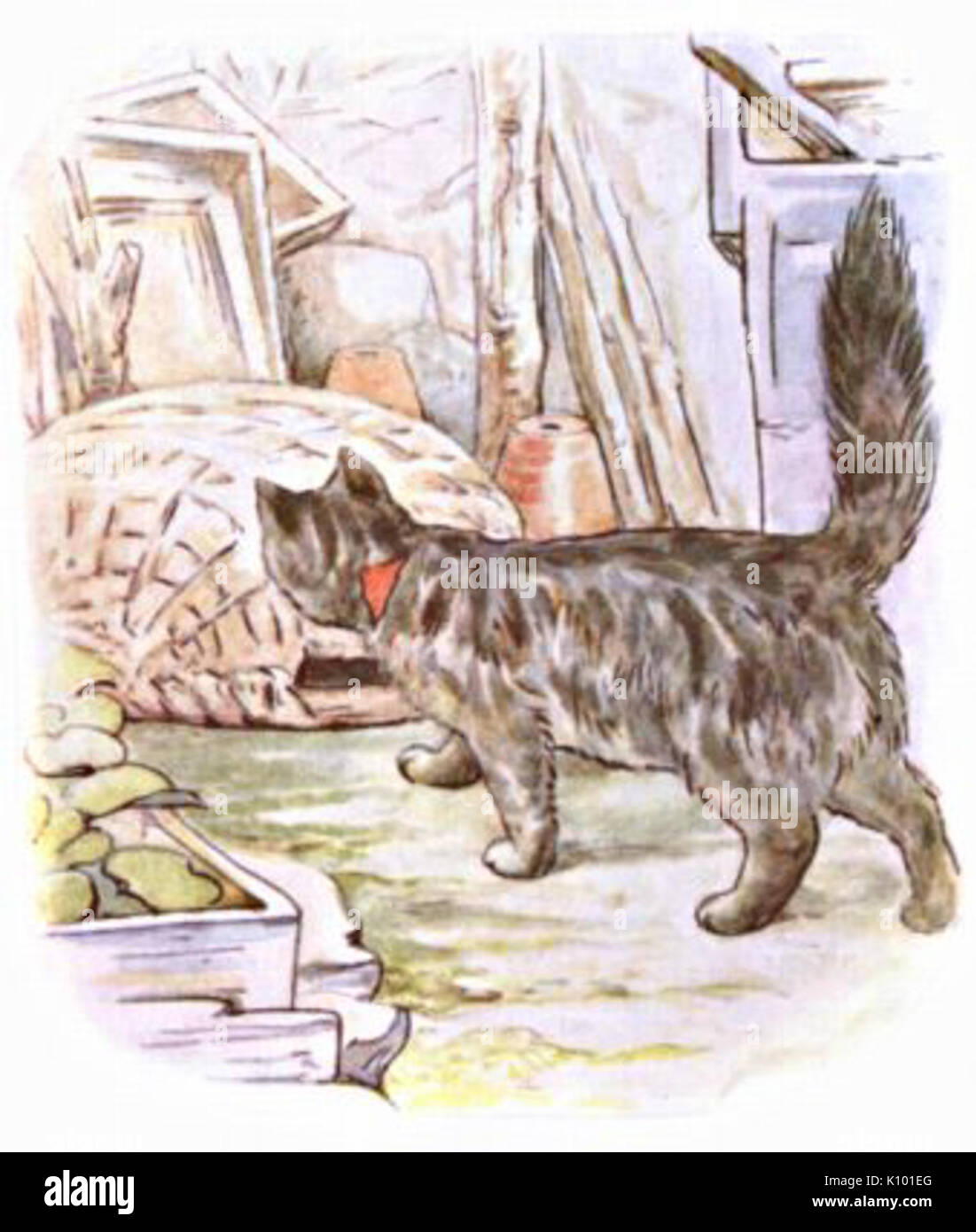 An artistic representation of Benjamin Bunny, a character from Beatrix ...