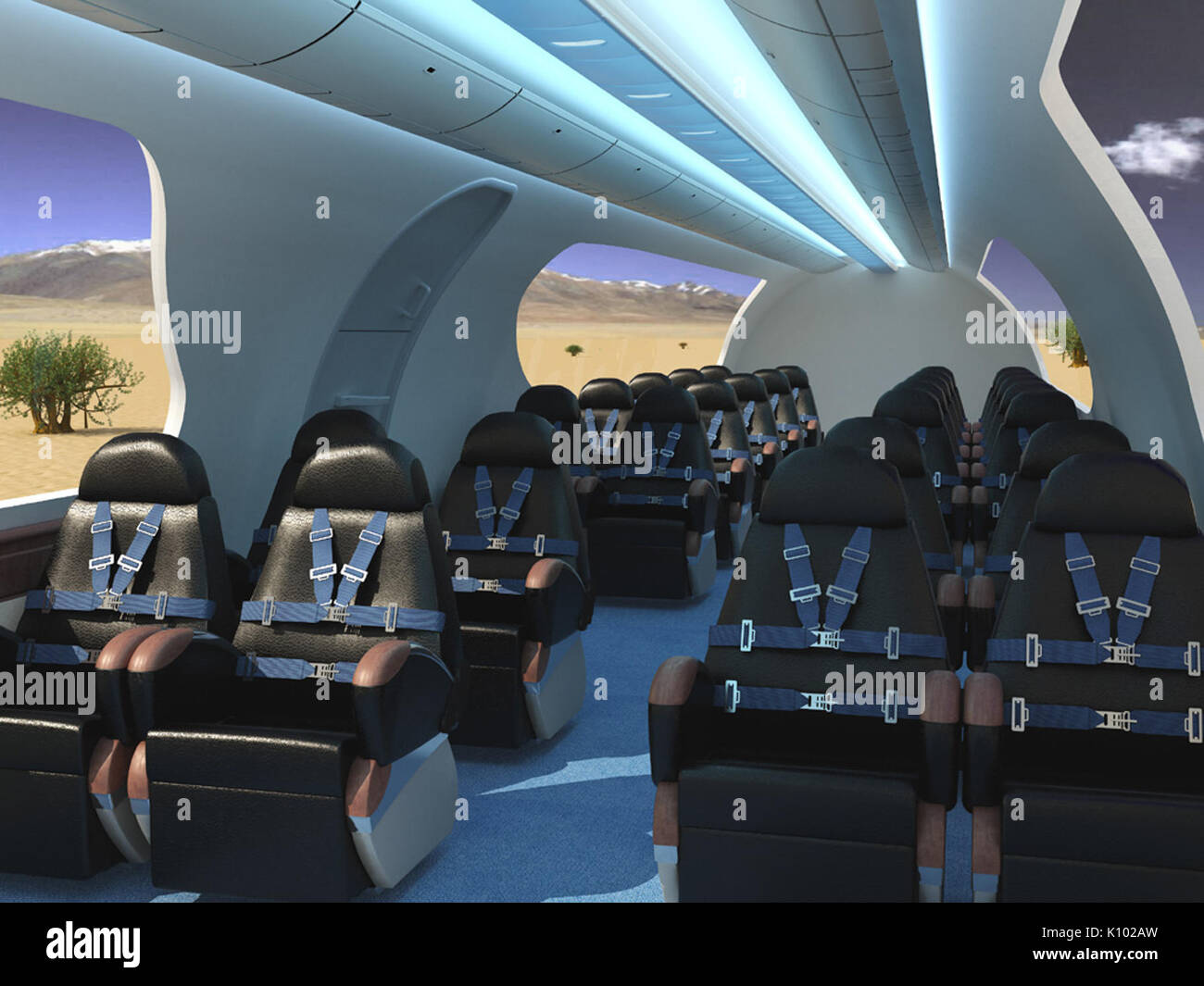 Air Stream Train 4 Stock Photo - Alamy