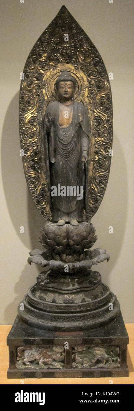 Amida, Japan, Muromachi period, 15th century, wood and gold, HAA Stock ...