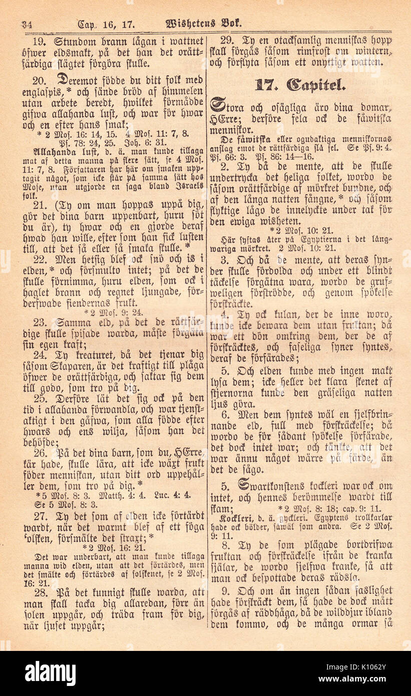 'Biblia Fjellstedt II' (1890) is a historical publication of the Bible, likely a Scandinavian or ...