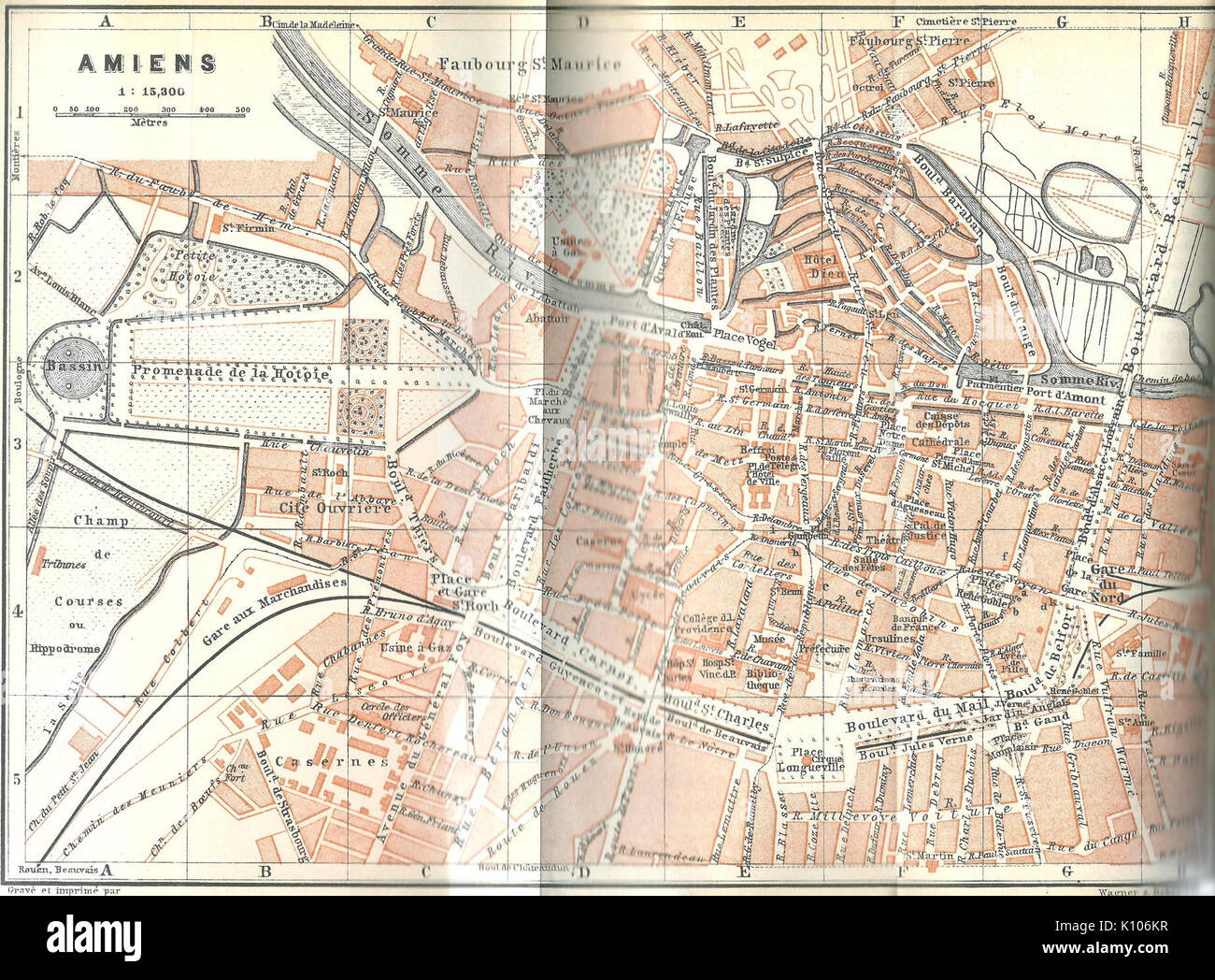 Amiens map hi-res stock photography and images - Alamy