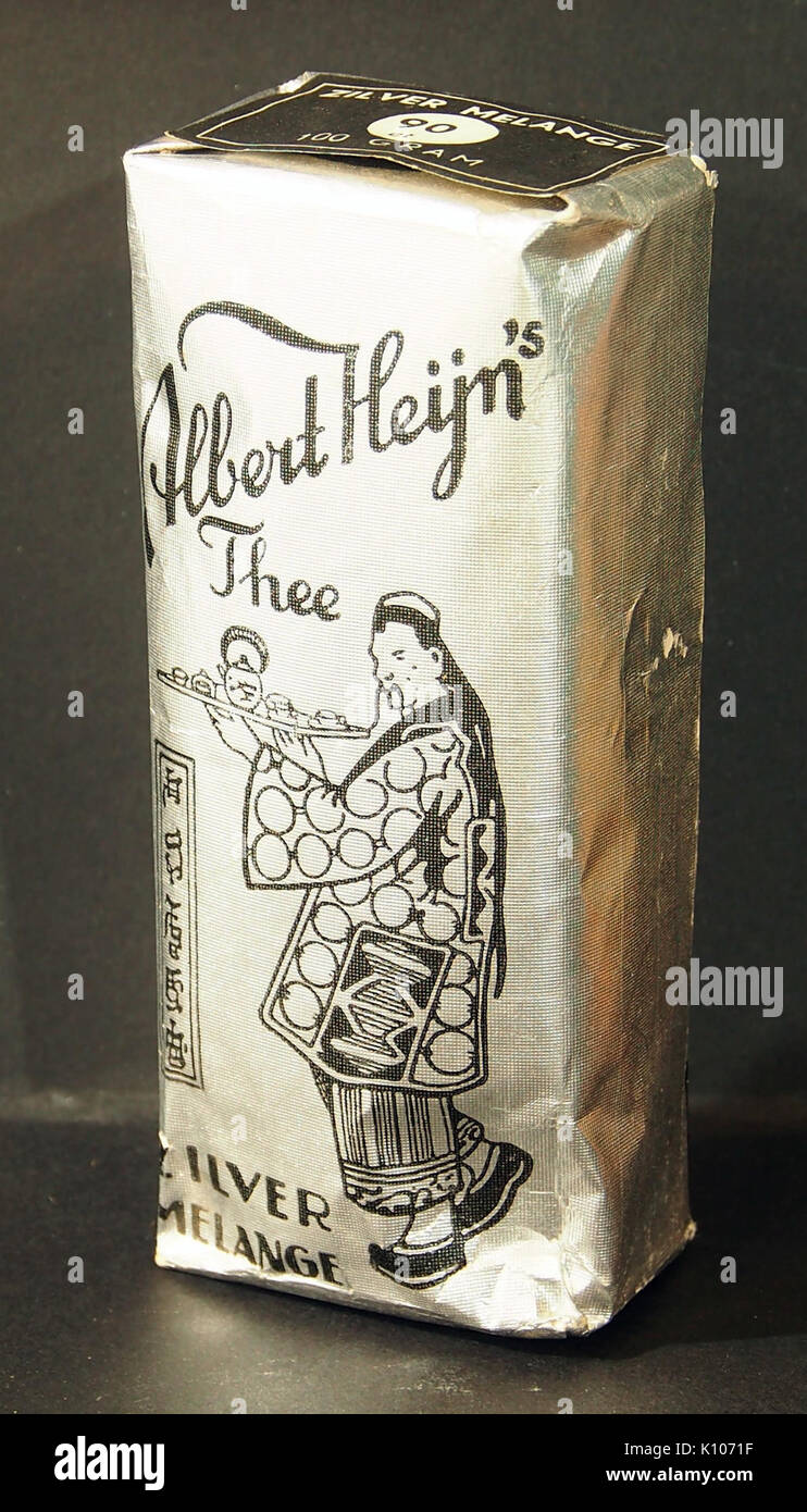 Albert Heijn silver melange thee pakje pic1 Stock Photo - Alamy