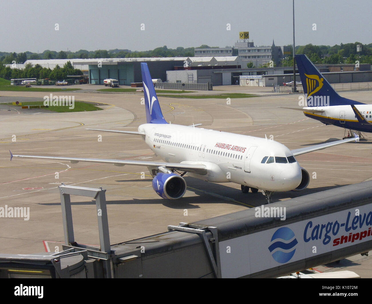 The Airbus A320, operated by HamburgAirways, D-AHHF, is a modern ...