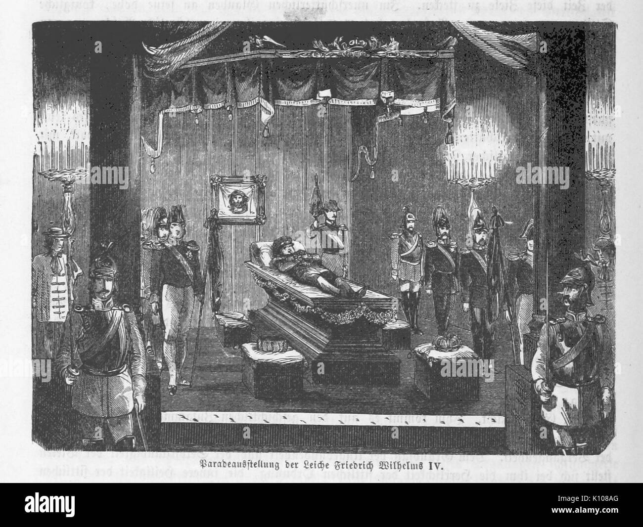 Aufbahrung der Leiche Friedrich Wilhelm IV Stock Photo - Alamy