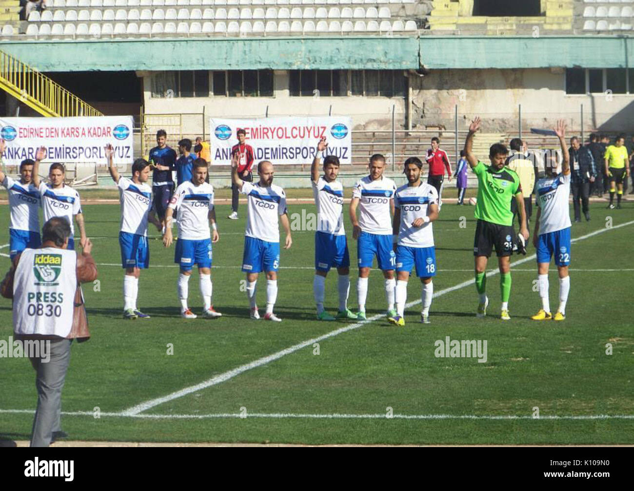 Ankara Demirspor away colours 2013 2014 Stock Photo - Alamy