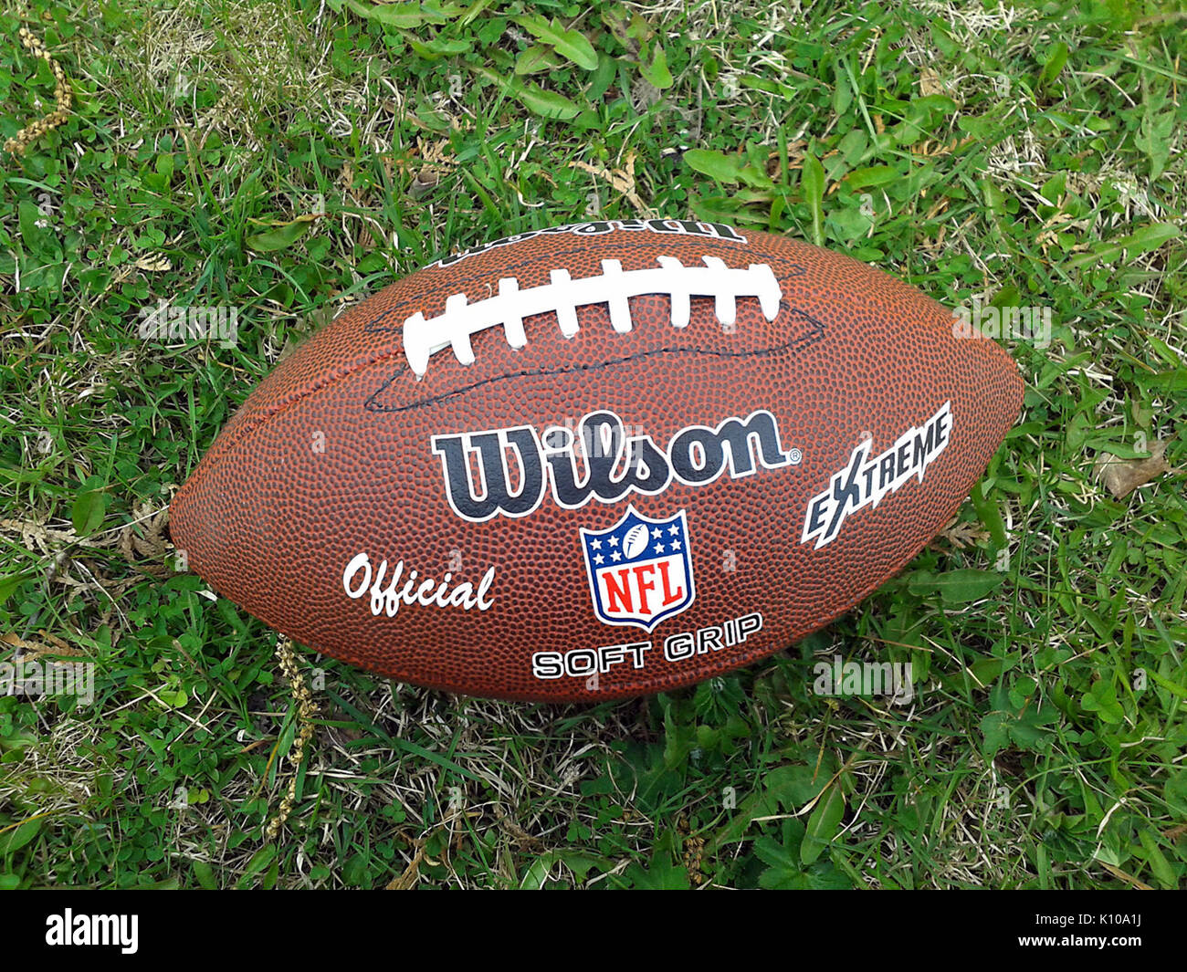 A classic American football, representing the iconic sport and its ...