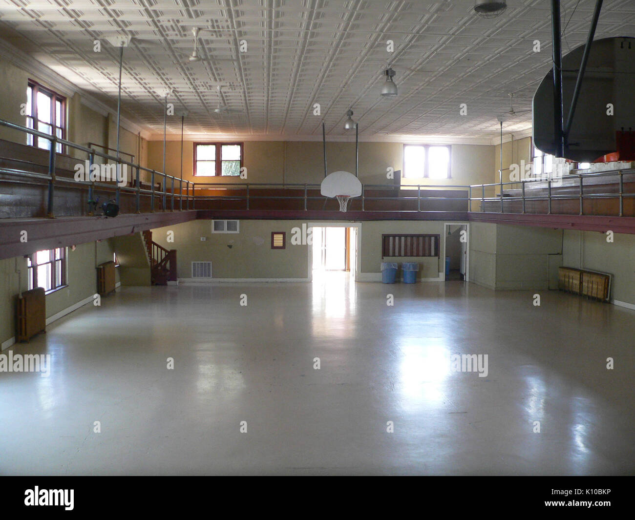 This photograph showcases the interior of the Alma, Nebraska auditorium ...