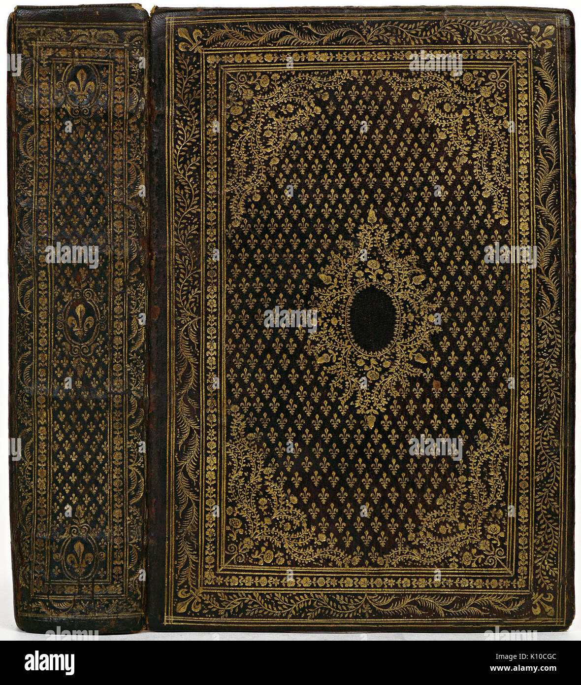 Band van donker bruinkarmijn marokijn KONB12 1785B128 Stock Photo - Alamy