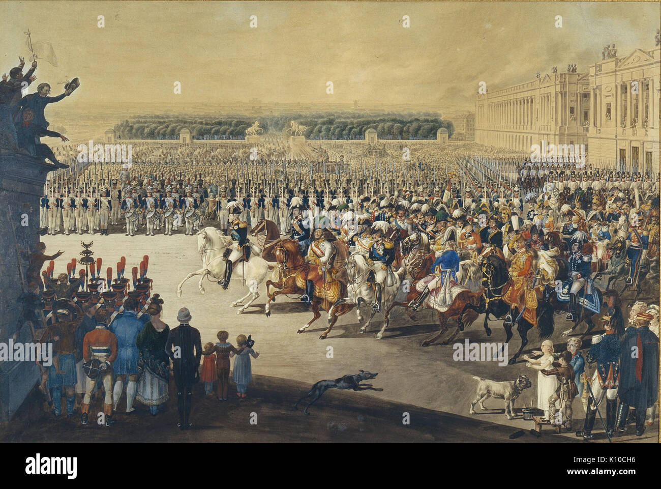 Armies of allies entering Paris March 19, 1814 F.de Maleque (1815 Stock ...