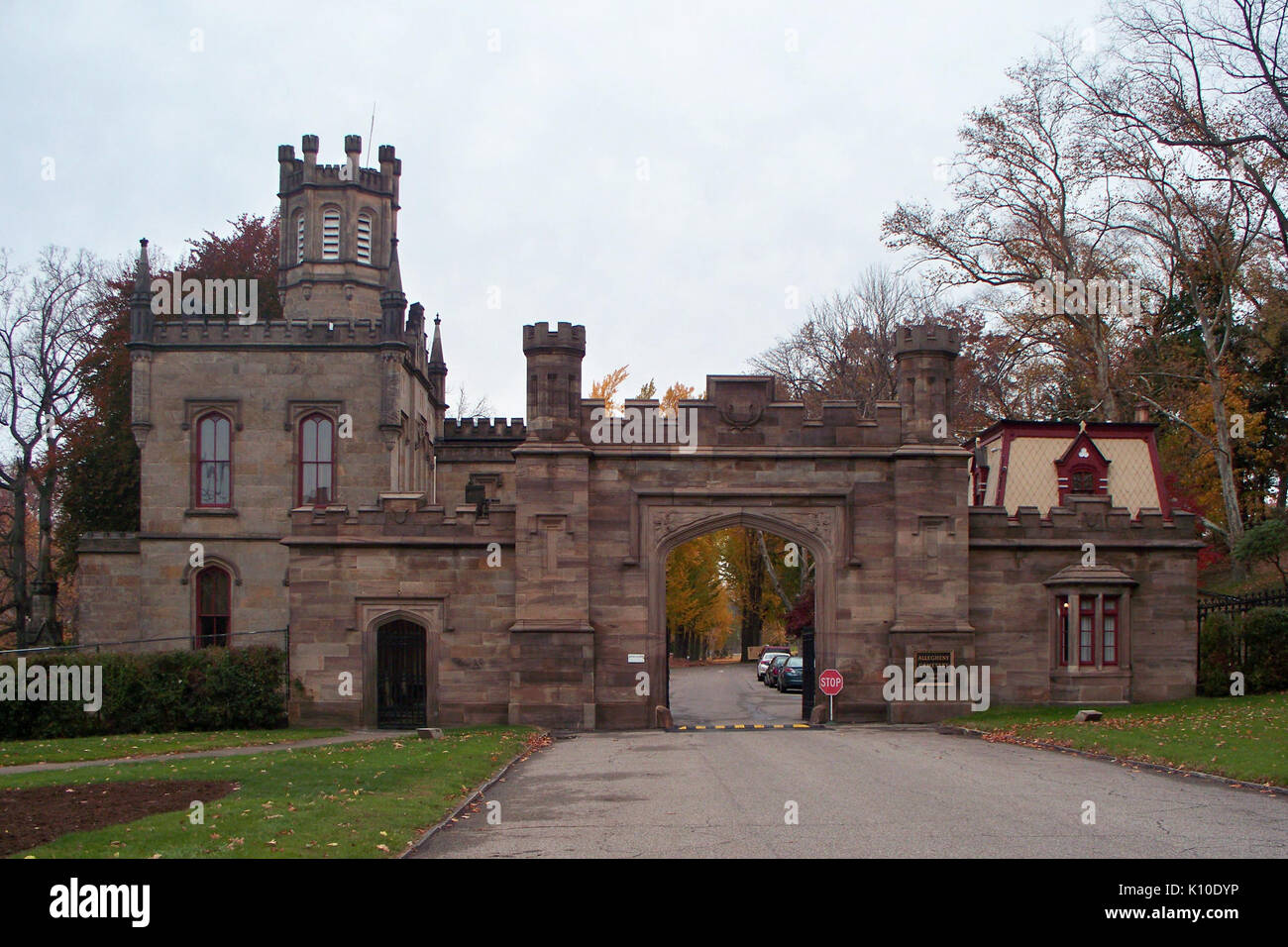 Allegheny Cemetery, Butler Street Gate, 02 Stock Photo - Alamy