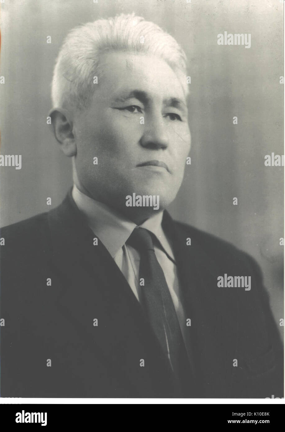 Academician Begimaaly Jamgyrchinov in Bishkek. 17.02.1967 Stock Photo ...