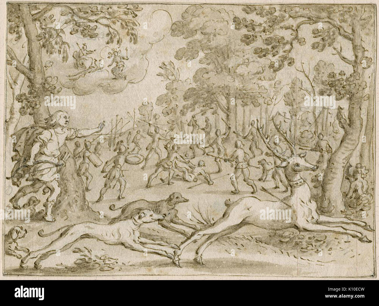 Stag battle hi-res stock photography and images - Alamy