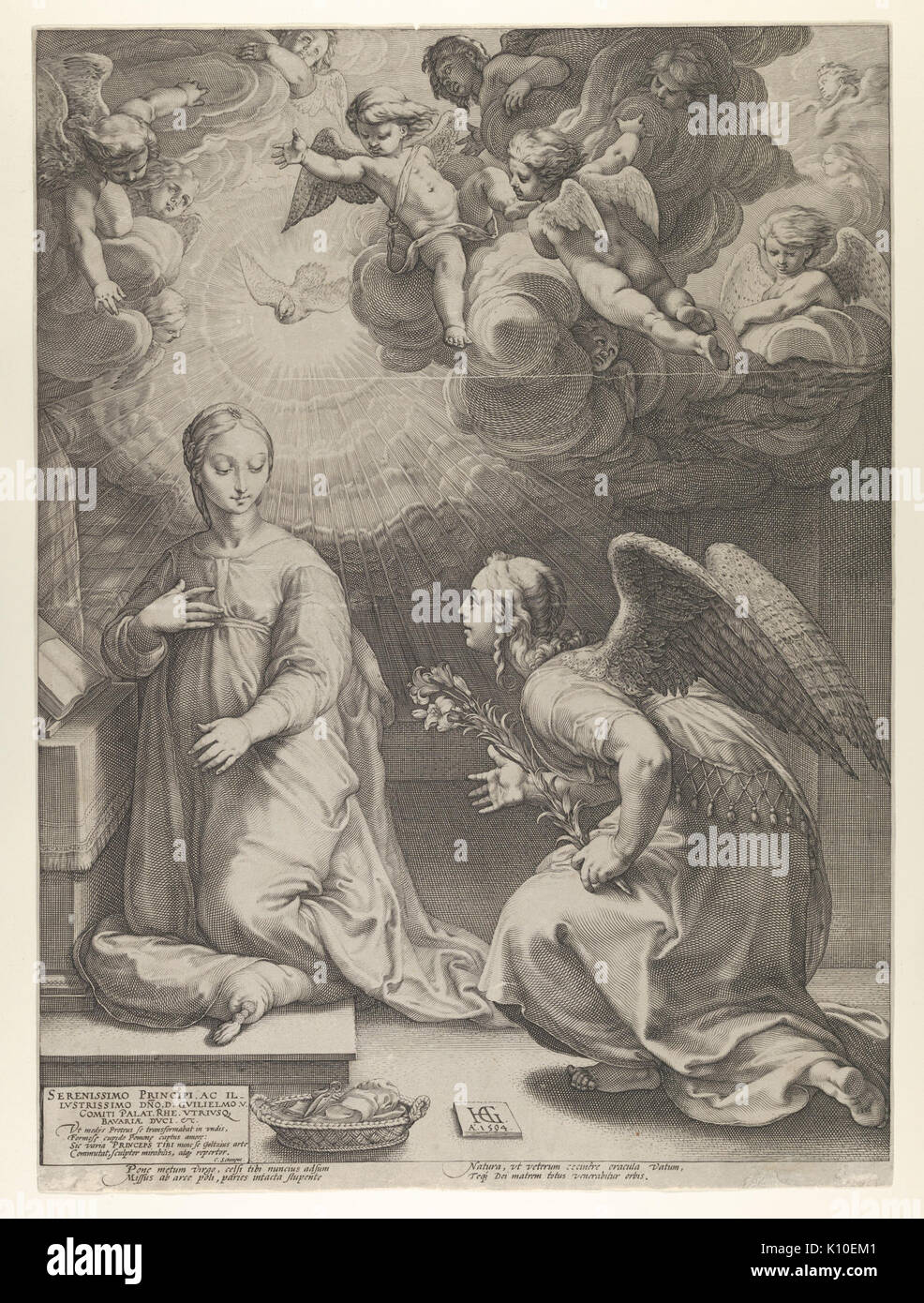 Annunciation from The Birth and Early Life of Christ MET DP841295 Stock ...