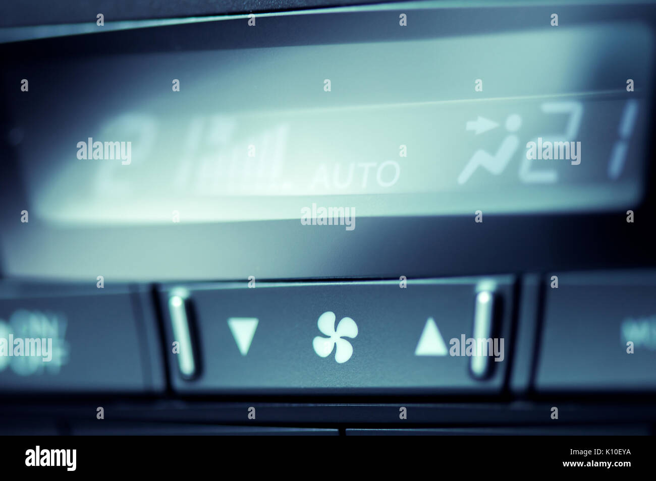 Close-up of air condition button in modern car Stock Photo - Alamy