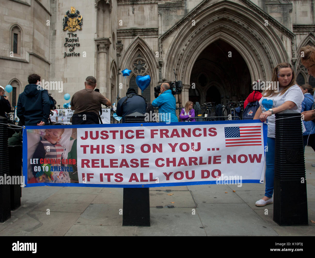 The parents of Charlie Gard, Connie Yates and Chris Gard, arriving at ...
