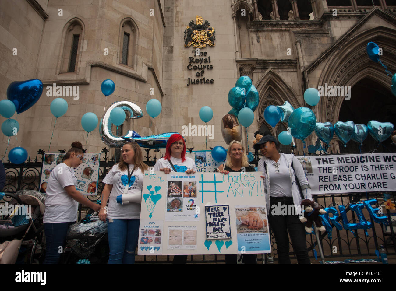 The parents of Charlie Gard, Connie Yates and Chris Gard, arriving at ...